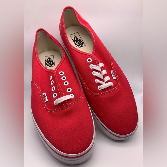 Vans | Shoes | Nwt Red Authentic Vans New In Box Mens Size 112 And 13 ...